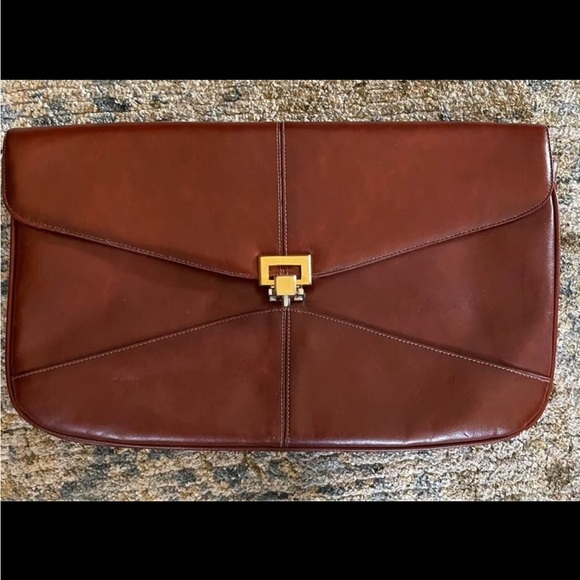Lou Taylor | Bags | Vintage Lou Taylor Ultrahyde Clutch | Poshmark
